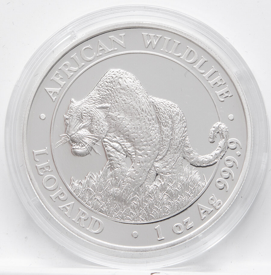Somalia 100 Shilling 2023 - Leopard - 1 Unze Silber